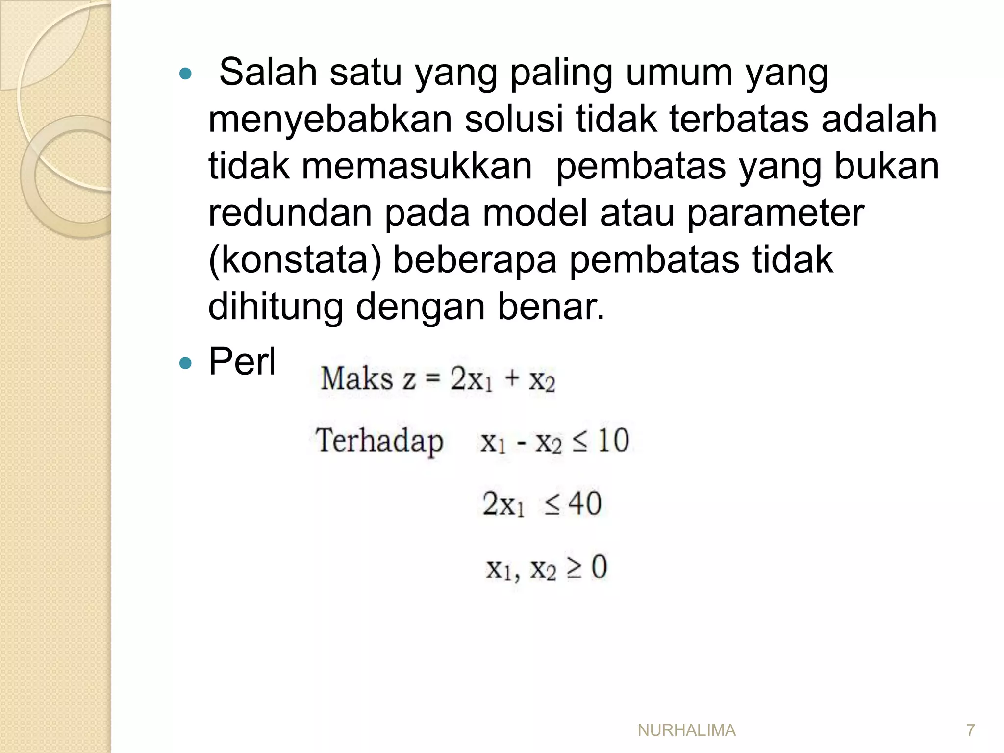 Pert.4 kasus khusus dalam simpleks | PPTX