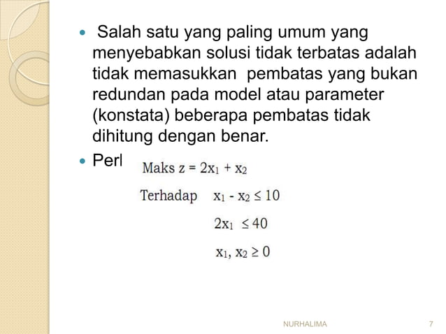 Pert.4 kasus khusus dalam simpleks | PPTX