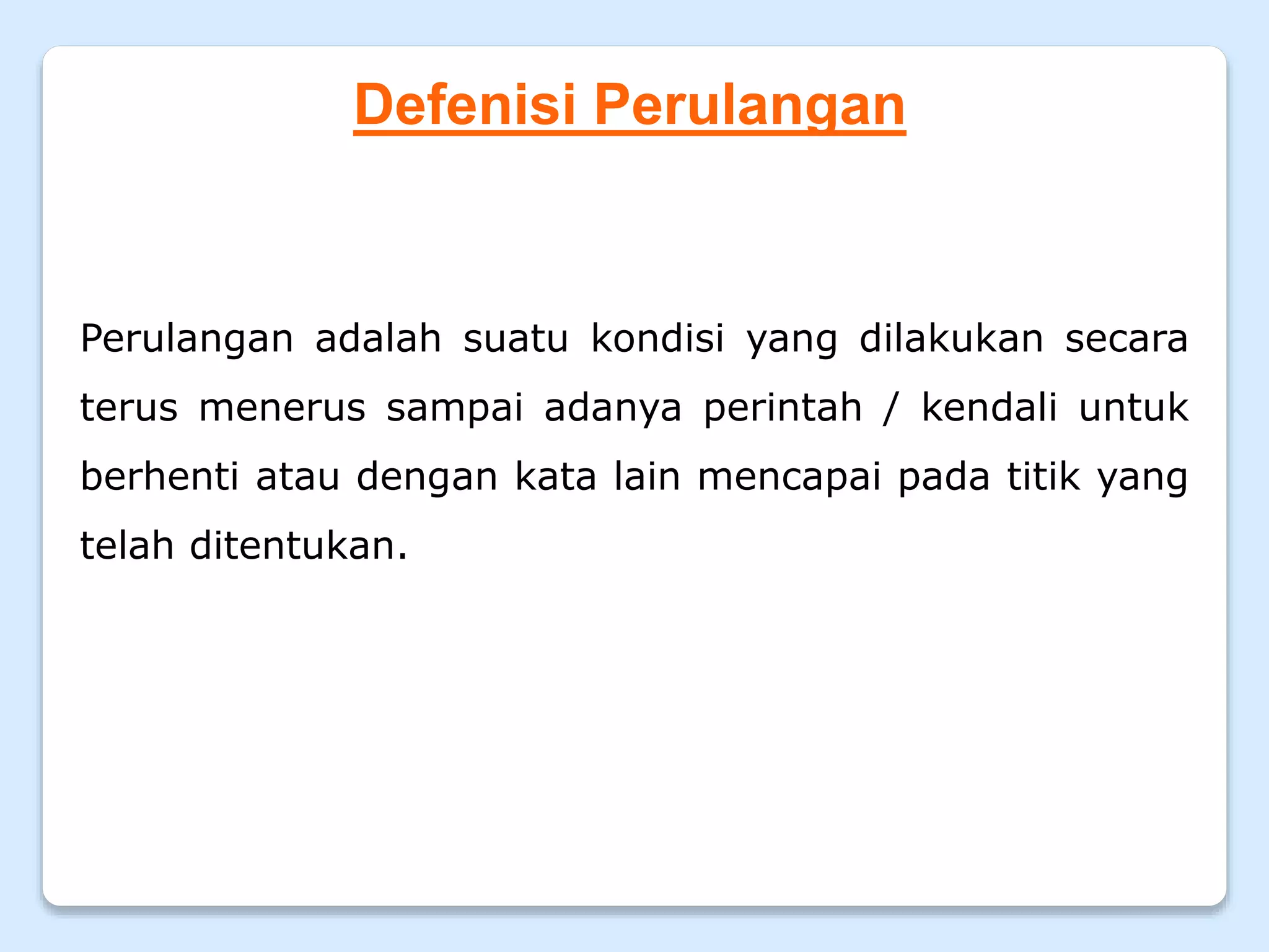 PBO - Pert 5, Mengenal dan Memahami Konsep Perulangan Pada Java | PPT
