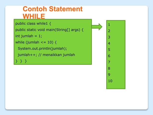 PBO - Pert 5, Mengenal dan Memahami Konsep Perulangan Pada Java | PPT