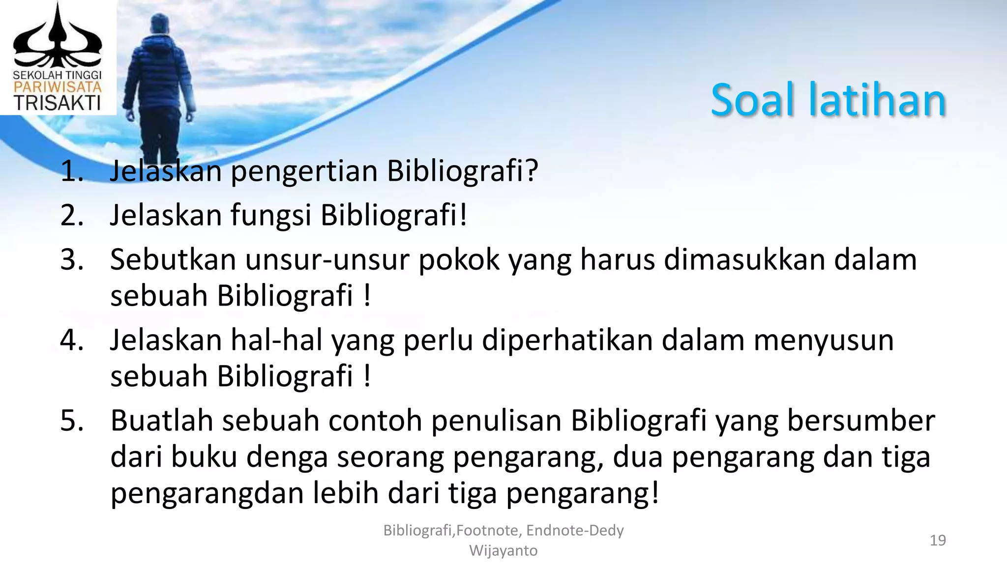 Pert 7 bibliografi, footnote, bodynote | PPTX