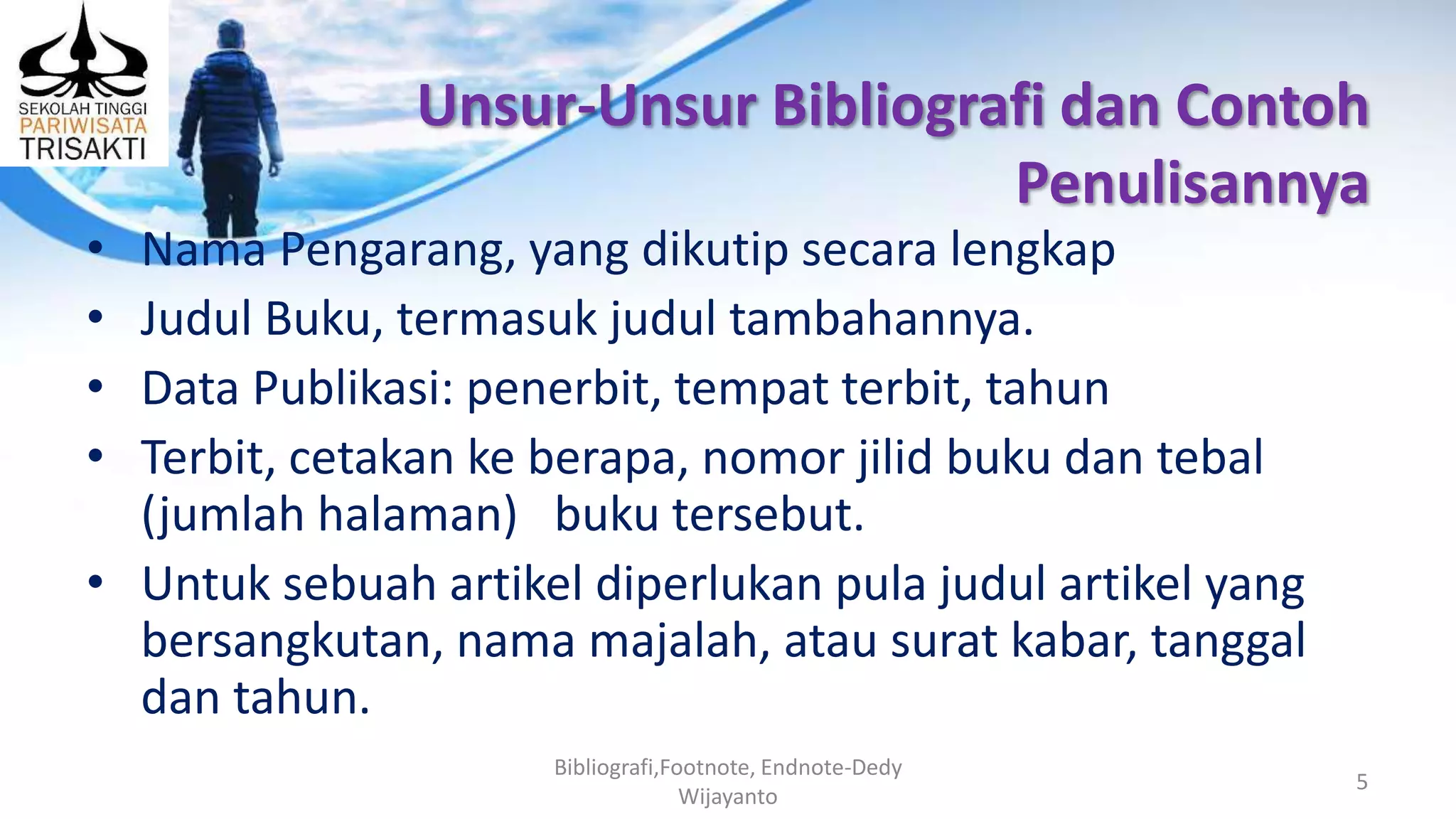 Pert 7 bibliografi, footnote, bodynote | PPTX