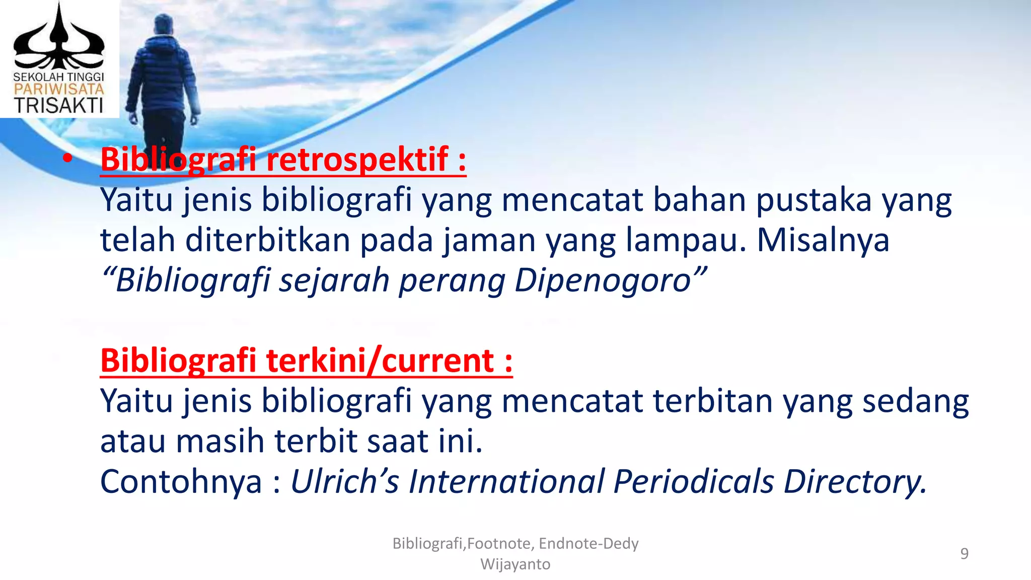 Pert 7 bibliografi, footnote, bodynote | PPTX