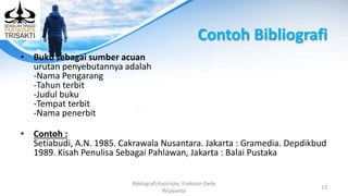 Pert 7 bibliografi, footnote, bodynote | PPTX