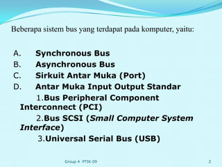 Pert.7 sistem bus | PPT
