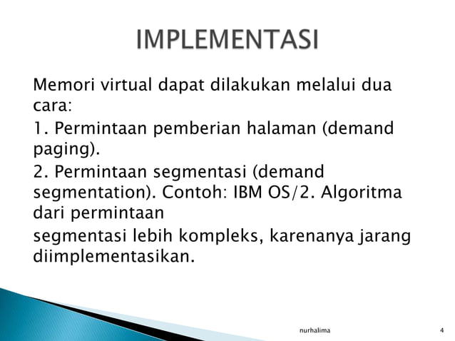 Pert.8 memori virtual | PPT