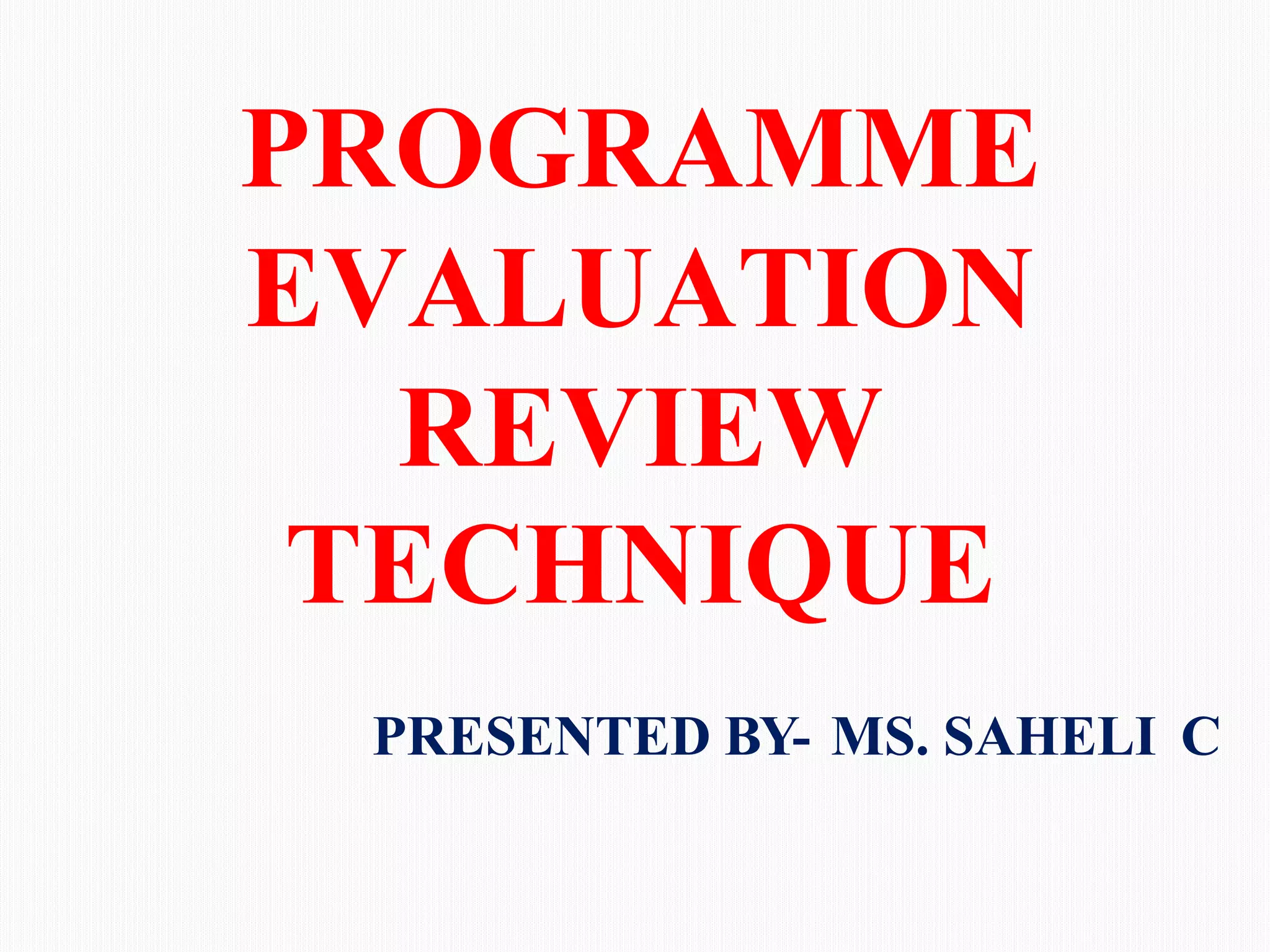 Programme evaluation review technique | PDF