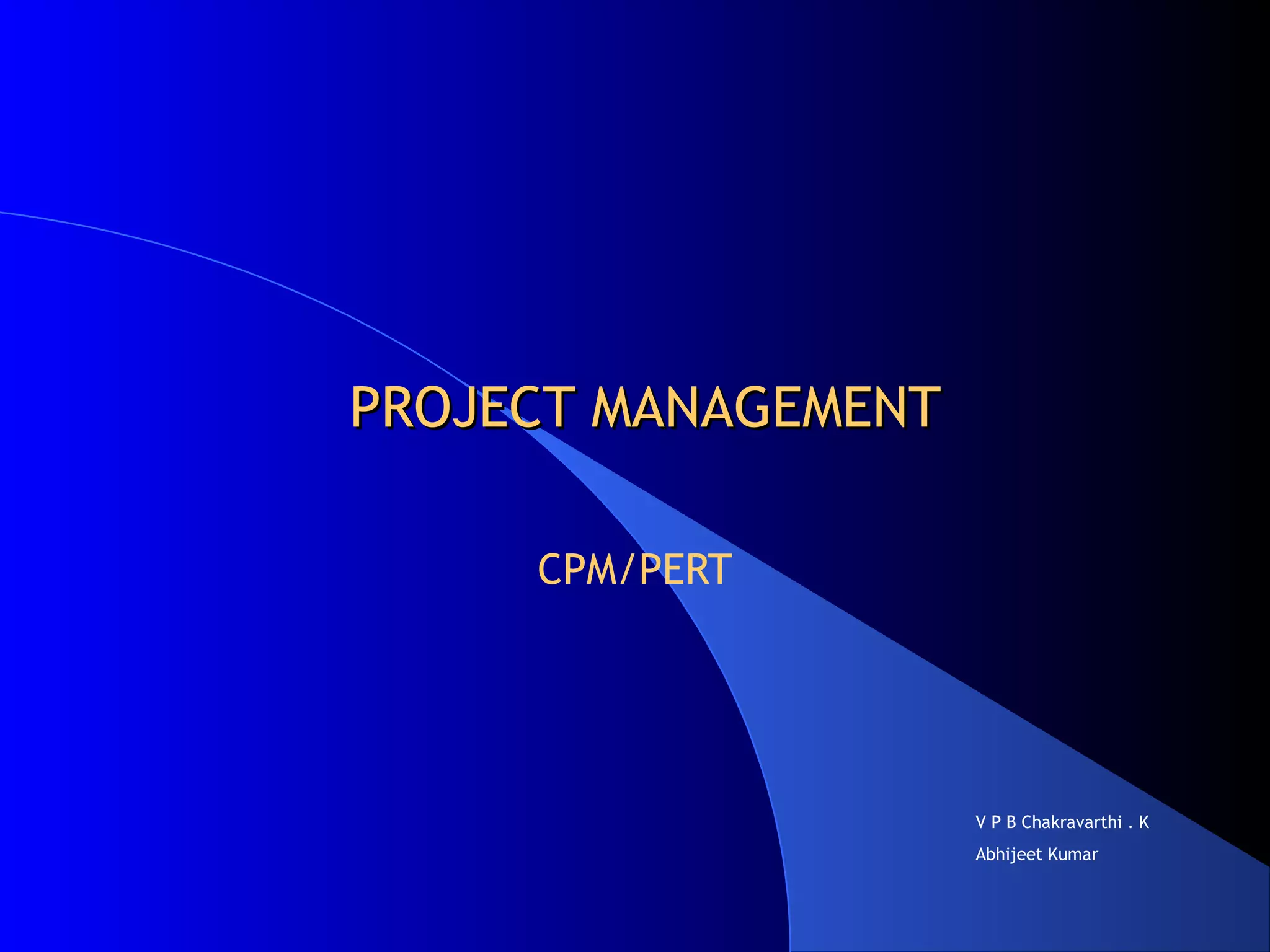 Pert -cpm | PPT