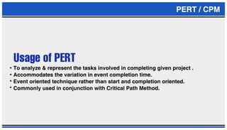 PERT - CPM PRESENTATION | PPT