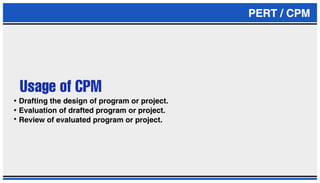 PERT - CPM PRESENTATION | PPT