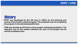 PERT - CPM PRESENTATION | PPT