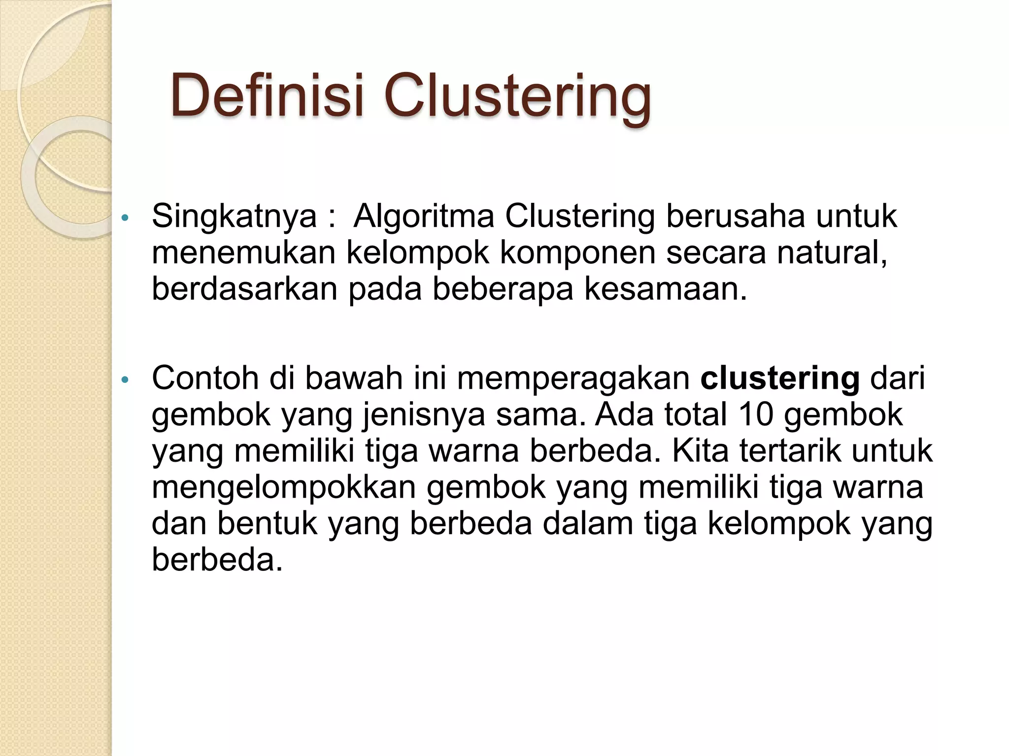 Pert 04 clustering data mining | PPTX