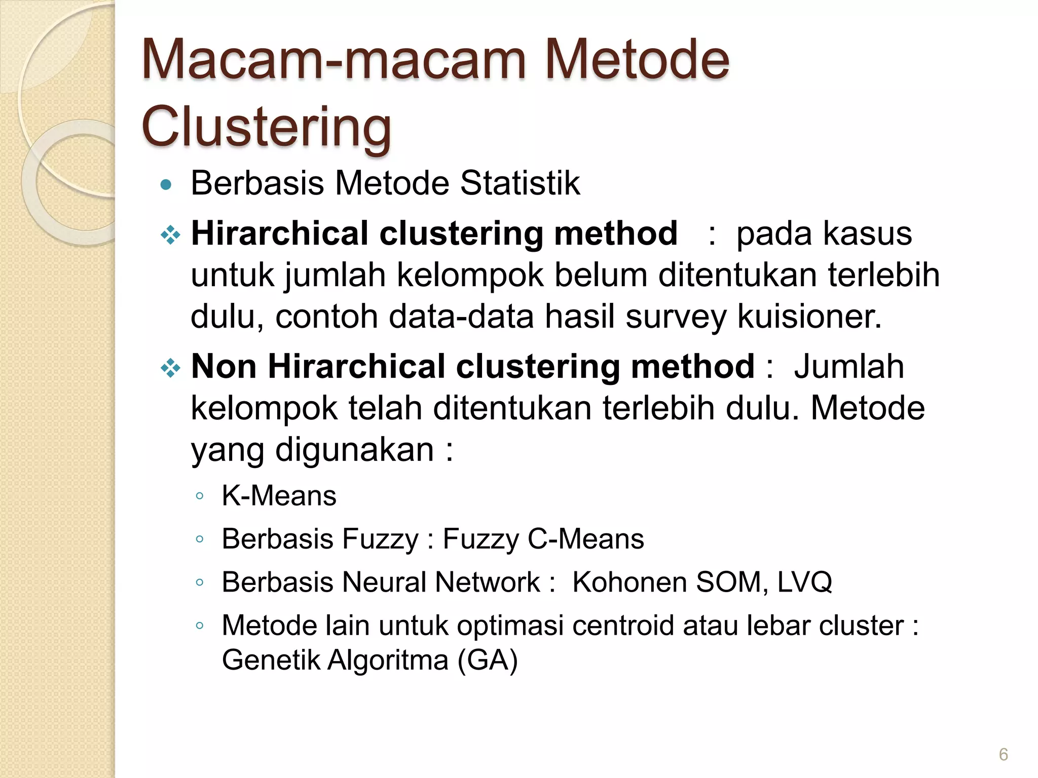 Pert 04 clustering data mining | PPTX