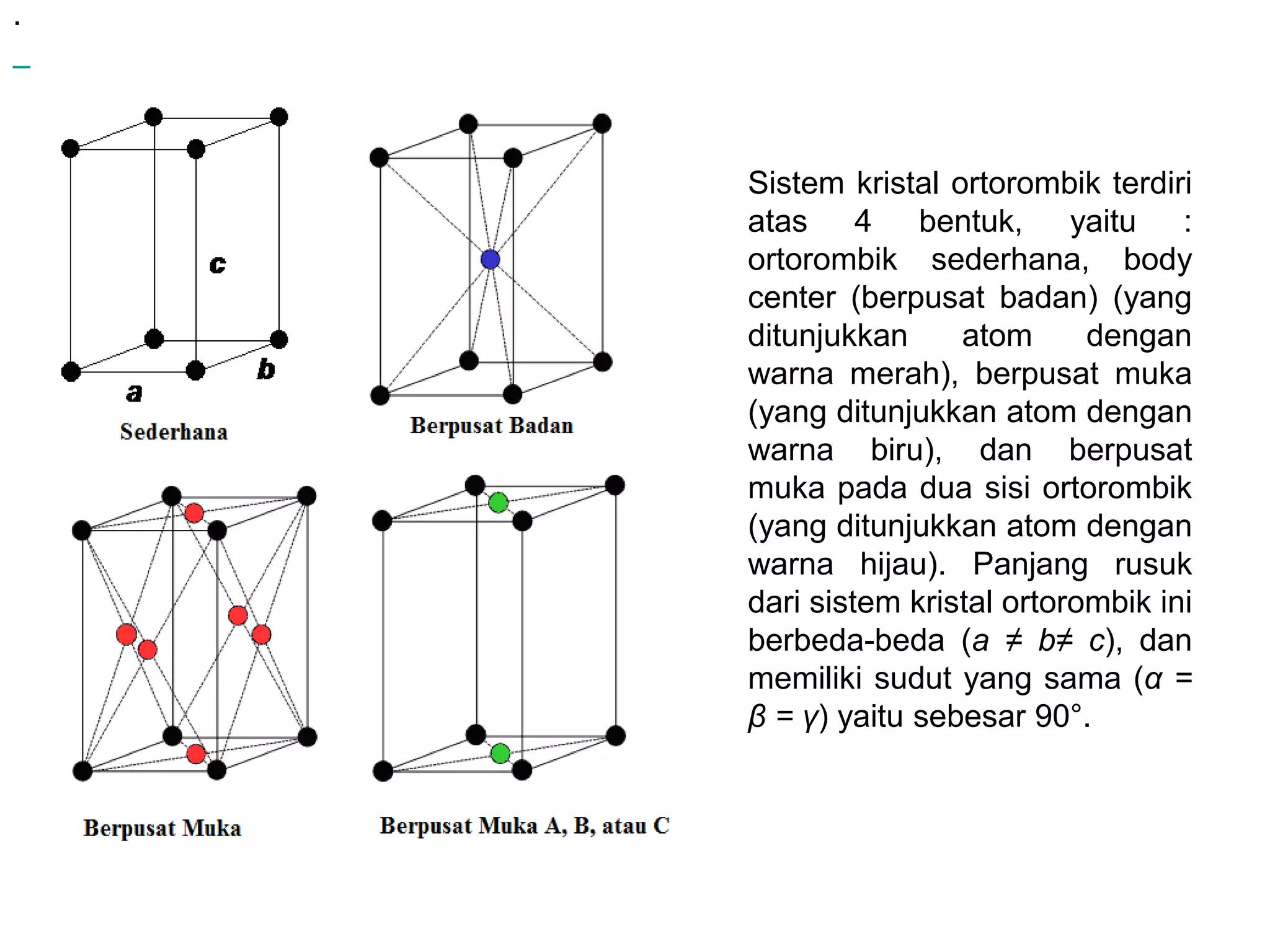 Pert 10 sistem kristal | PPTX