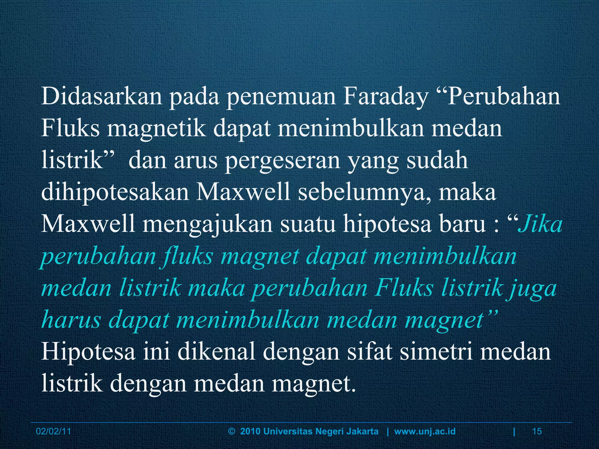 Teori Medan Elektromagnet (1 - 2) gelombang_elektromagnetik | PPT
