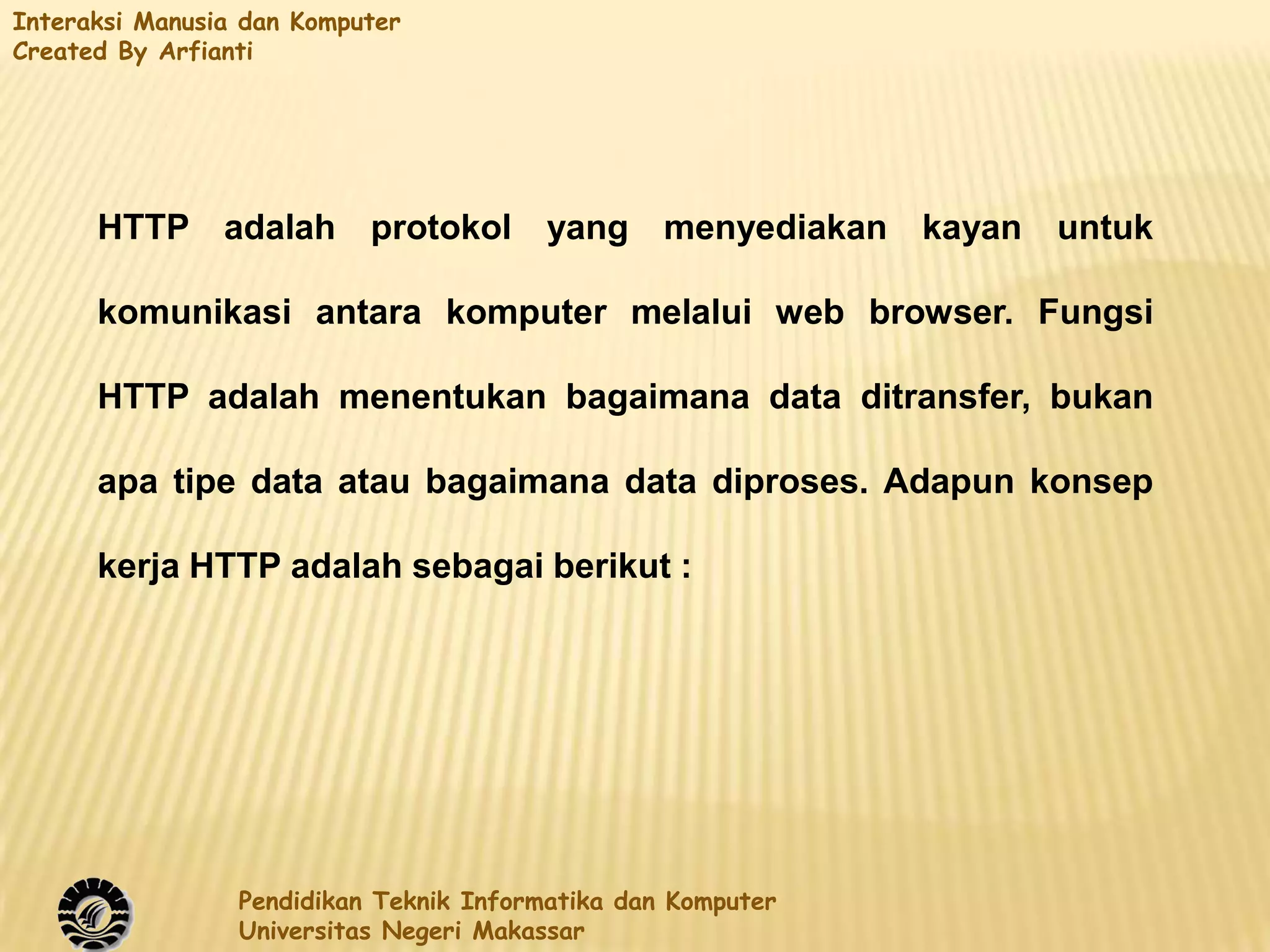 Pemrograman basis data internet dan client server | PPT