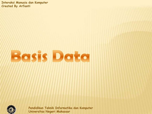 Pemrograman basis data internet dan client server | PPT