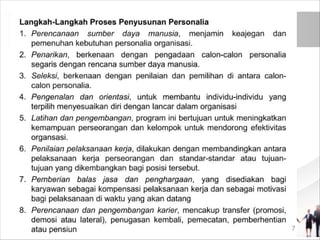 Pertemuan 15 penyusunan personalia organisasi | PPT