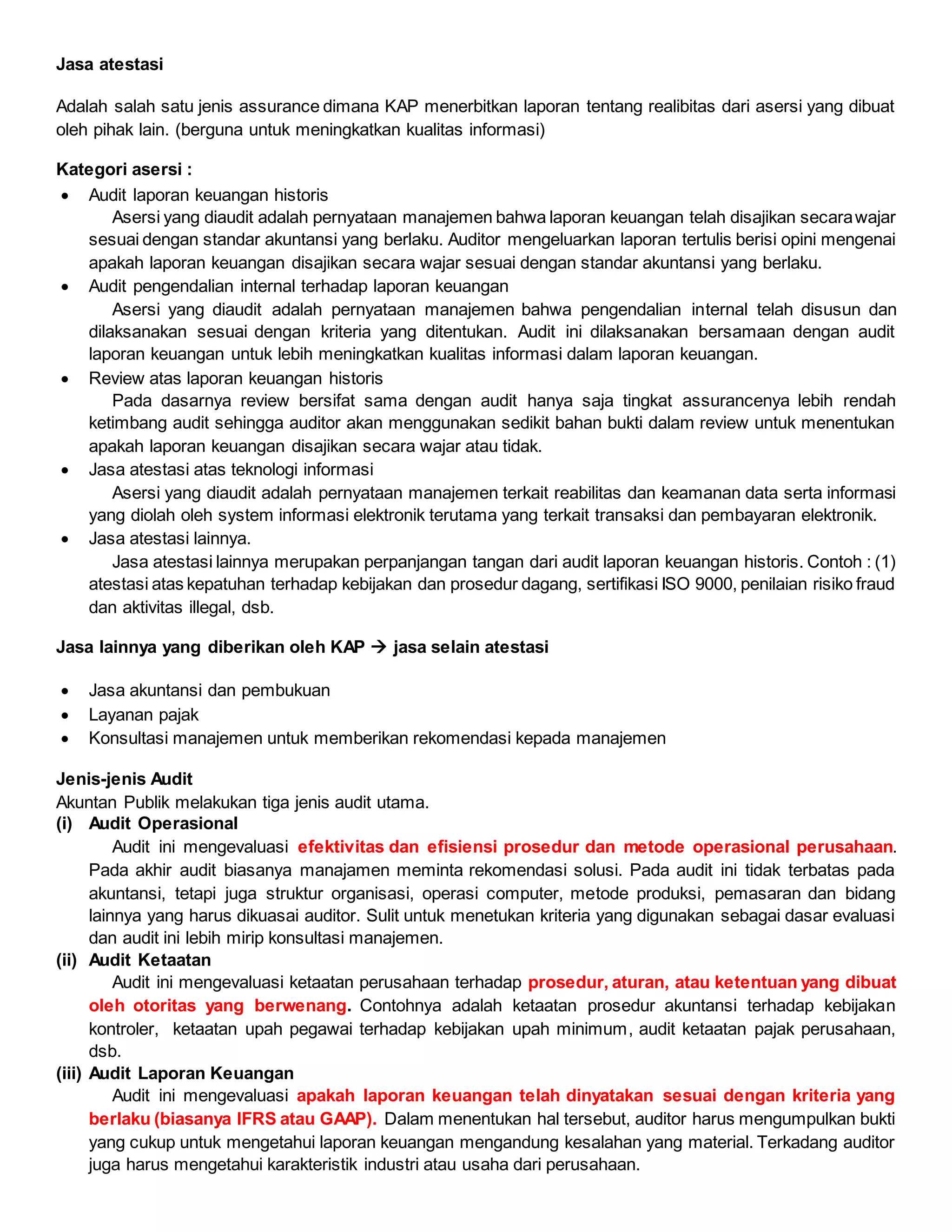 (Pert 1) bab 1 definisi audit | PDF