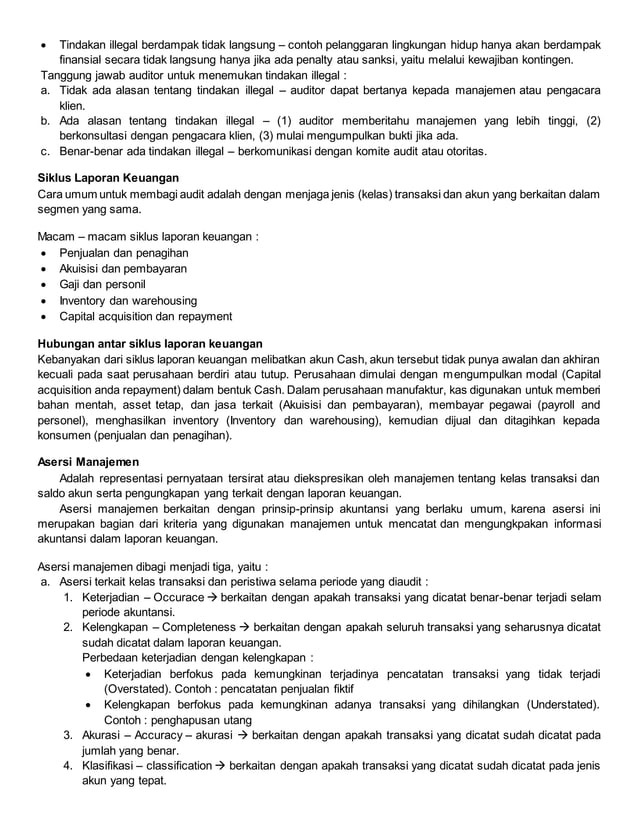 (Pert 1) bab 6 tujuan dan tanggung jawab audit | DOCX