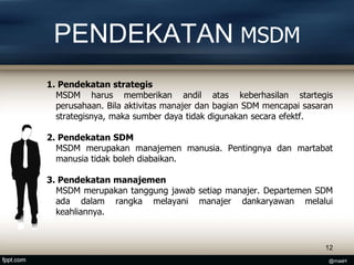 konsep dan tantangan msdm | PDF