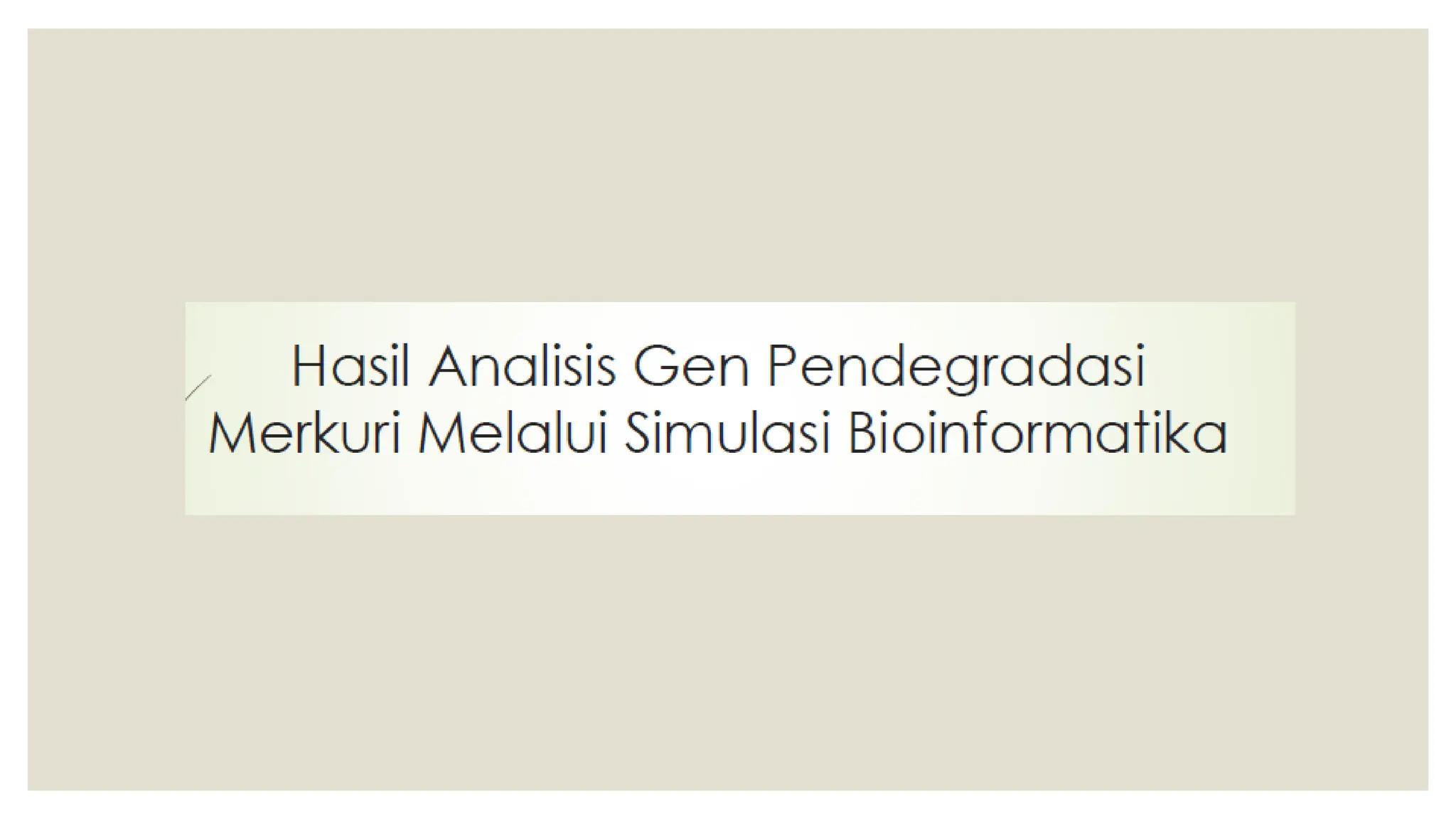 PENGANTAR BIOINFORMATIKA PPT PRESENTASI Z | PDF