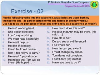 Pert 2 Verb and Adjective | PPTX