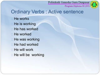 Pert 2 Verb and Adjective | PPTX