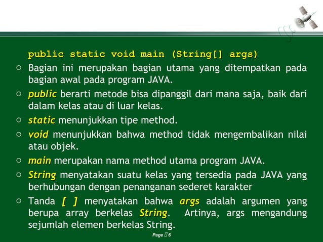 Pert 2. memahami fondasi pemrograman java | PPT
