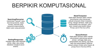 Informatika Fase E Kelas X Berpikir Komputasi | PPT