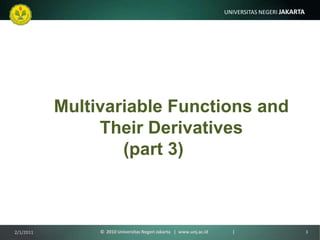 Kalkulus II (25 - 26) | PPT