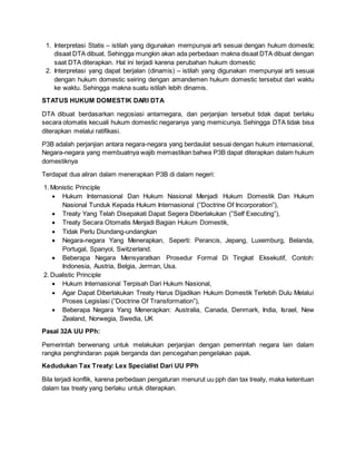 Kedudukan Hukum dan Interpretasi P3B | DOCX