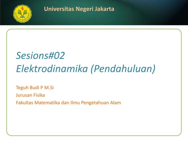 Pert 2 elektrodinamika | PPTX