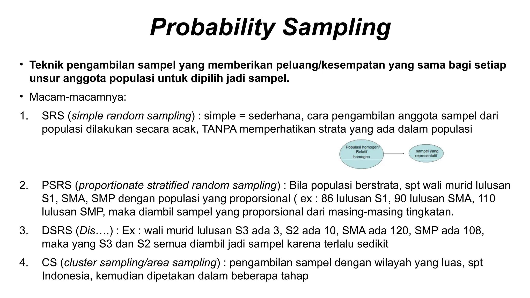 PERT 2 OK tentang jenis-jenis data, teknik sampling, dan lain lain | PPTX