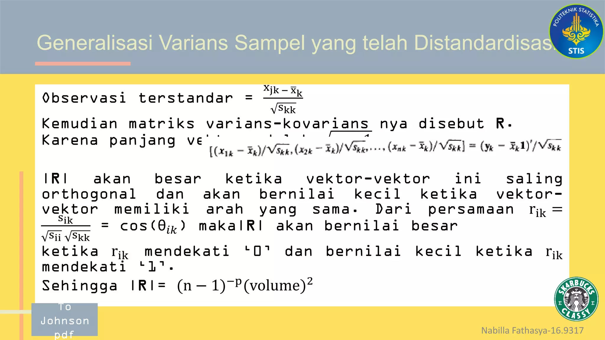 APG Pertemuan 3 : Sample Geometry and Random Sampling (1) | PDF