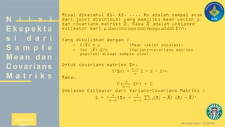 APG Pertemuan 3 : Sample Geometry and Random Sampling (1) | PDF