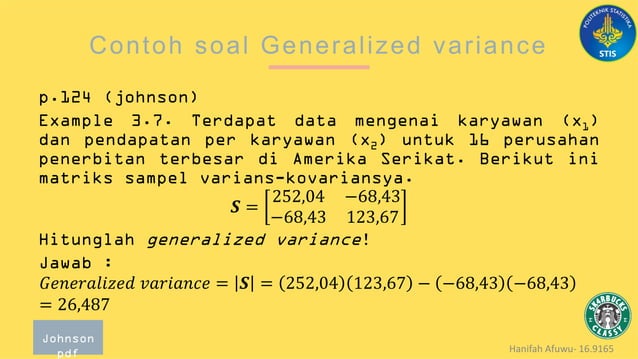 APG Pertemuan 3 : Sample Geometry and Random Sampling (1) | PDF