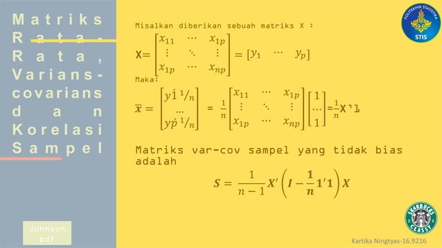 APG Pertemuan 3 : Sample Geometry and Random Sampling (1) | PDF
