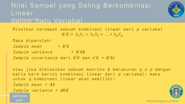 APG Pertemuan 3 : Sample Geometry and Random Sampling (1) | PDF