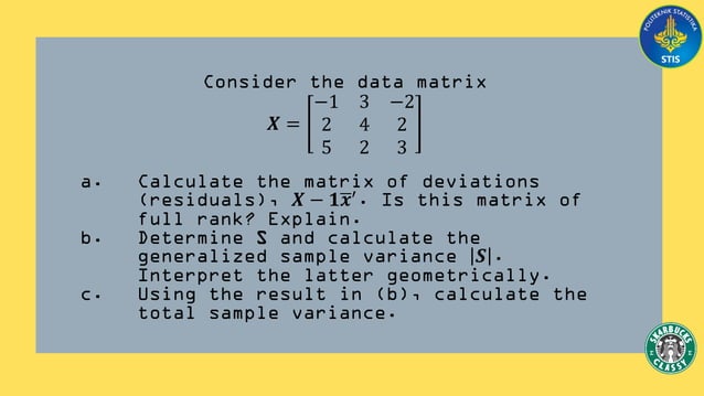 APG Pertemuan 3 : Sample Geometry and Random Sampling (1) | PDF