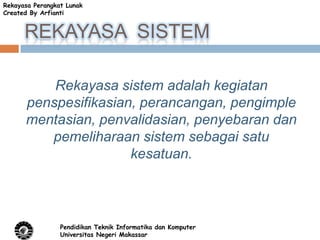Rekayasa sistem | PPT