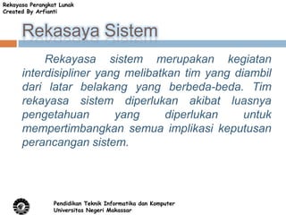 Rekayasa sistem | PPT