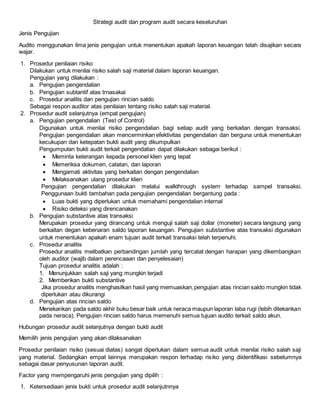 Pert 3 Bab 13 Strategi Audit Dan Program Audit Docx
