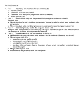 (Pert 3) bab 13 strategi audit dan program audit | DOCX