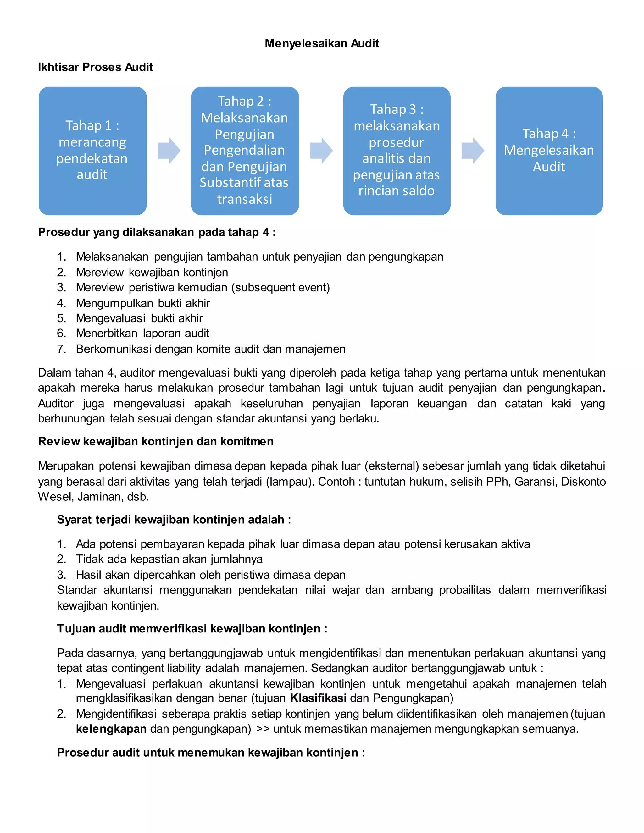 (Pert 3) bab 24 penyelesaian audit | DOCX