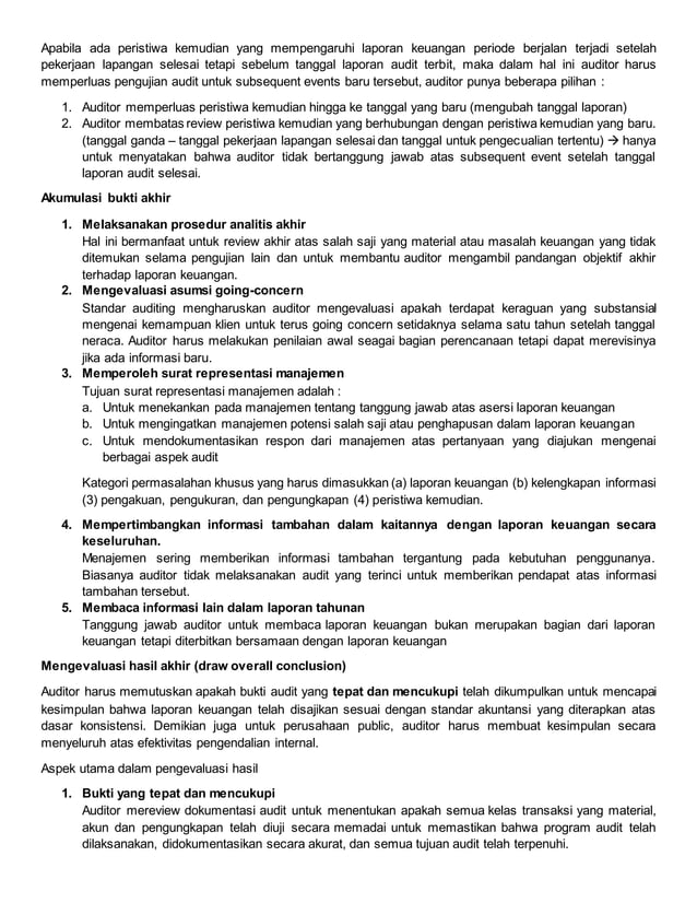 (Pert 3) bab 24 penyelesaian audit | DOCX