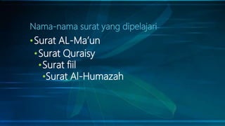 Pert 4. 02 02-21 mengenal surat-surat pendek | PPTX