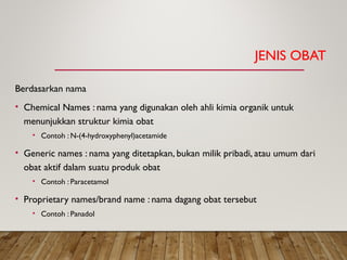 Pert 4 - Penggolongan Obat Berdasarkan Kegunaan.ppt