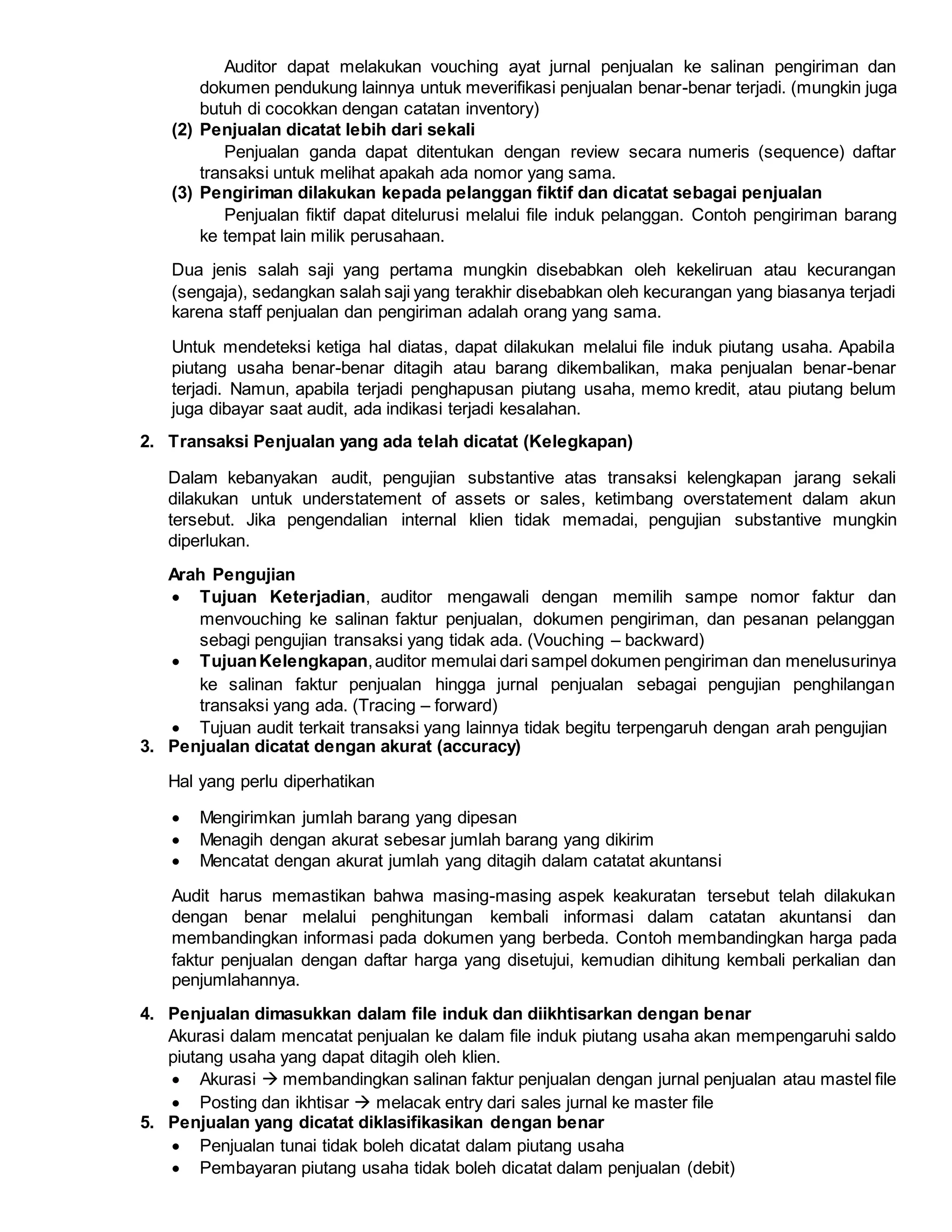 (Pert 4) bab 14 siklus penjualan dan penagihan test of control ...