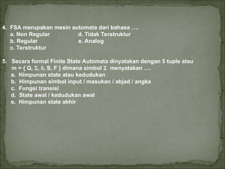 Pert 6 NFA atau Nondeterminictic finite automate.ppt